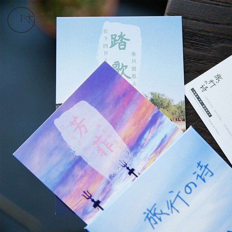 30 Sheets/Set Reizen Poëzie Postcard Wenskaart Kaa... – Grandado