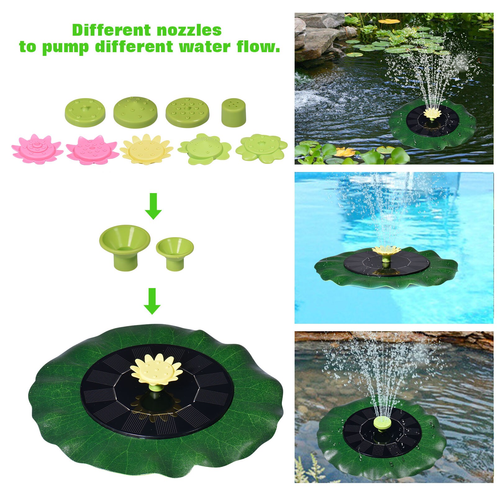 Water Fonteinen Solar Fontein Tuin Pomp Zonne-ener... – Vicedeal