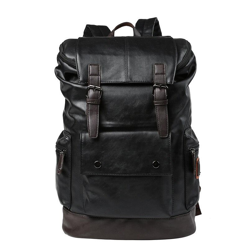 Männer Daypacks Leder Reise Rucksäcke taschen Einf... – Vicedeal
