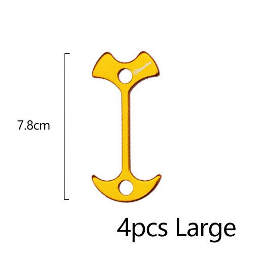 4PCS 7.8cm / 6.7cm Aluminum Alloy Camping Fishbone... – Grandado