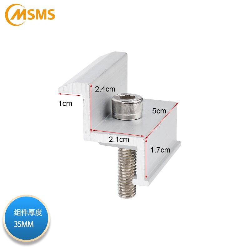 Solar Mounting Bracket Mid Clamp for panel 35mm 40... – Vicedeal