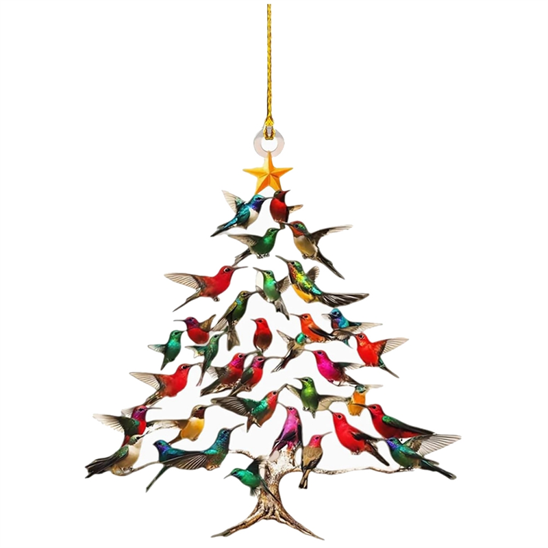 T97C-Hummingbird Christmas Ornament Featuring Colo... – Vicedeal