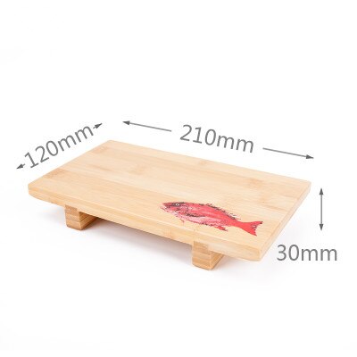 Bamboo Rectangular Sushi Trays Vivid Fish Prints J... – Vicedeal