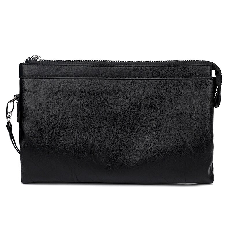 black leather clutch envelope bag men purses and h... – Vicedeal