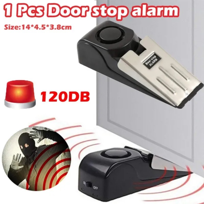 1 Pc Mini Wireless Alarm Door Stop Alarm 120dB Gre... – Vicedeal