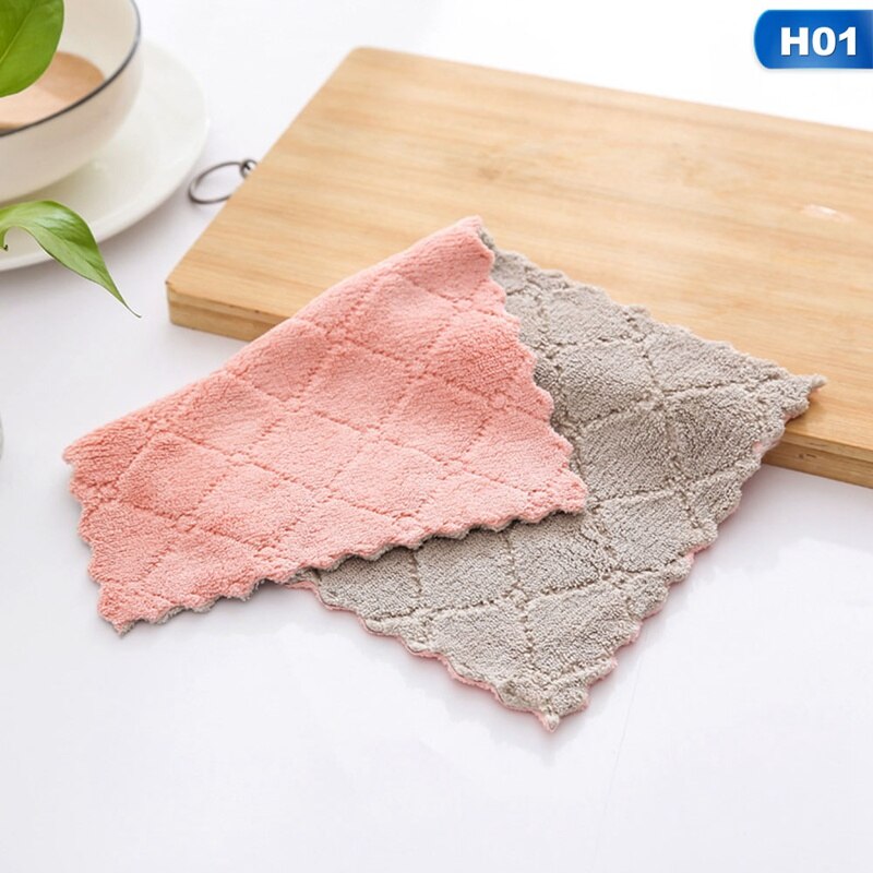 5Pcs Doek Poetsdoek Voor Wassen Dishs Double Side ... – Grandado