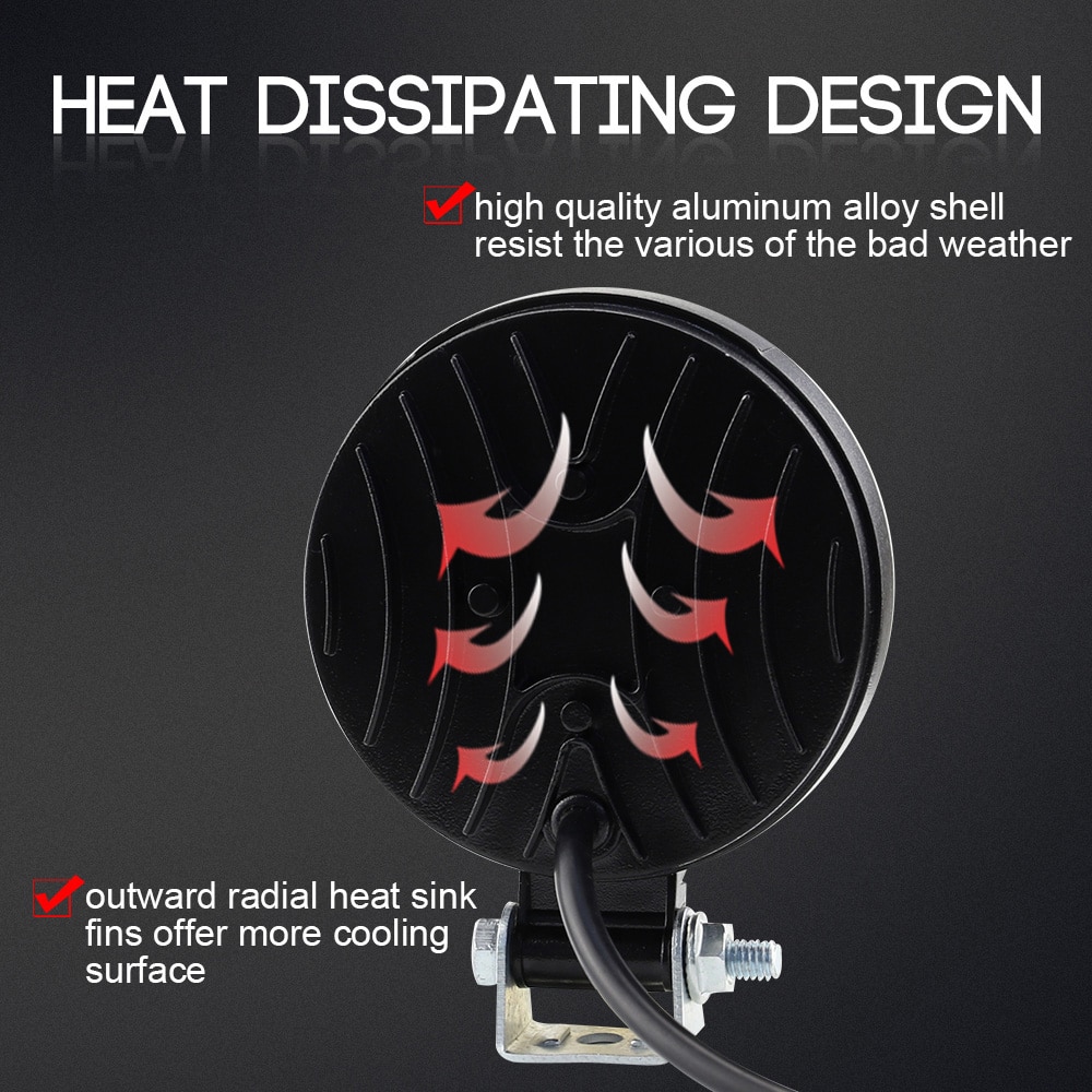 Truck Working lights Round Vehicles Car 14-LED Wor... – Grandado