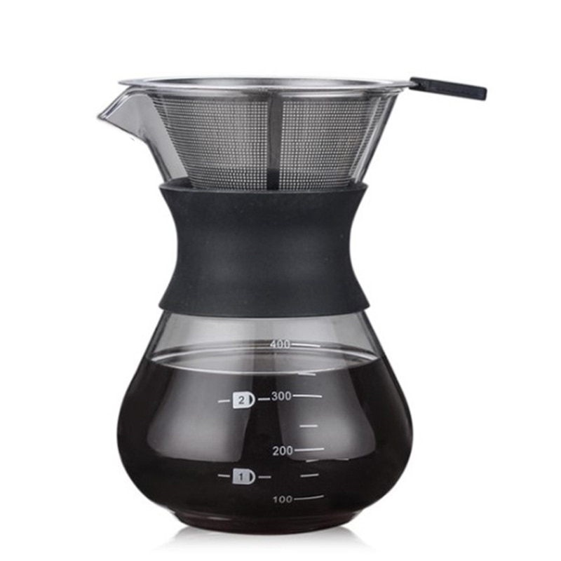 200ML Pour Over Coffee Maker Filter Dripper Glass ... – Vicedeal