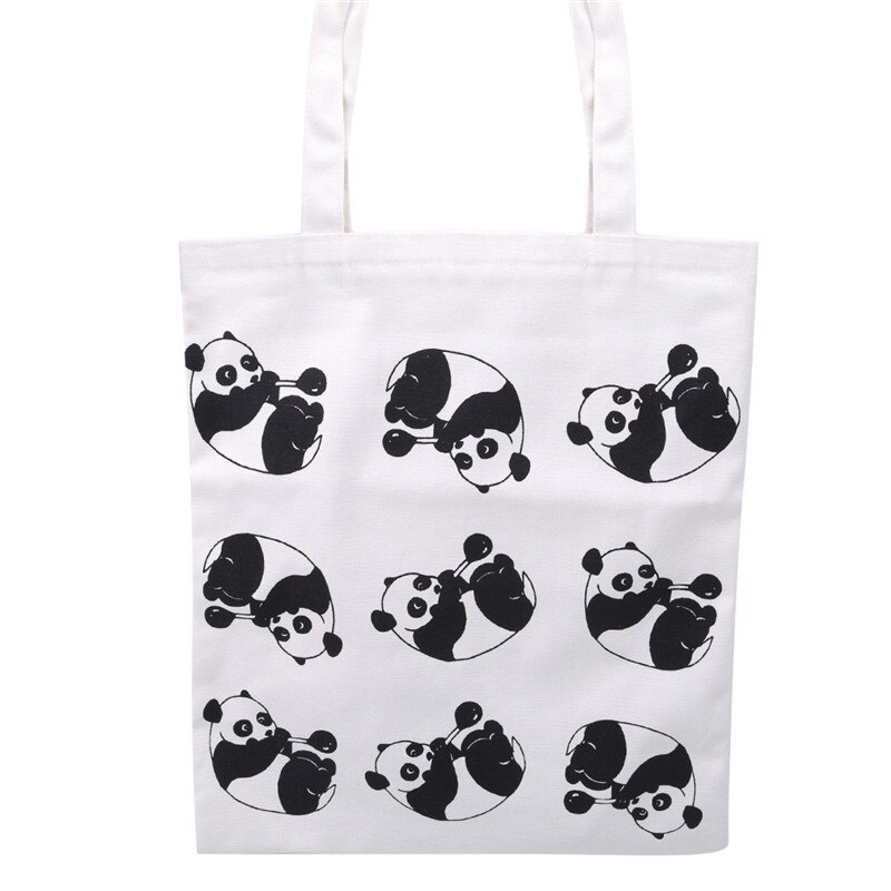 Lovely Panda Animal Printing Shopping Bags Women B... – Vicedeal
