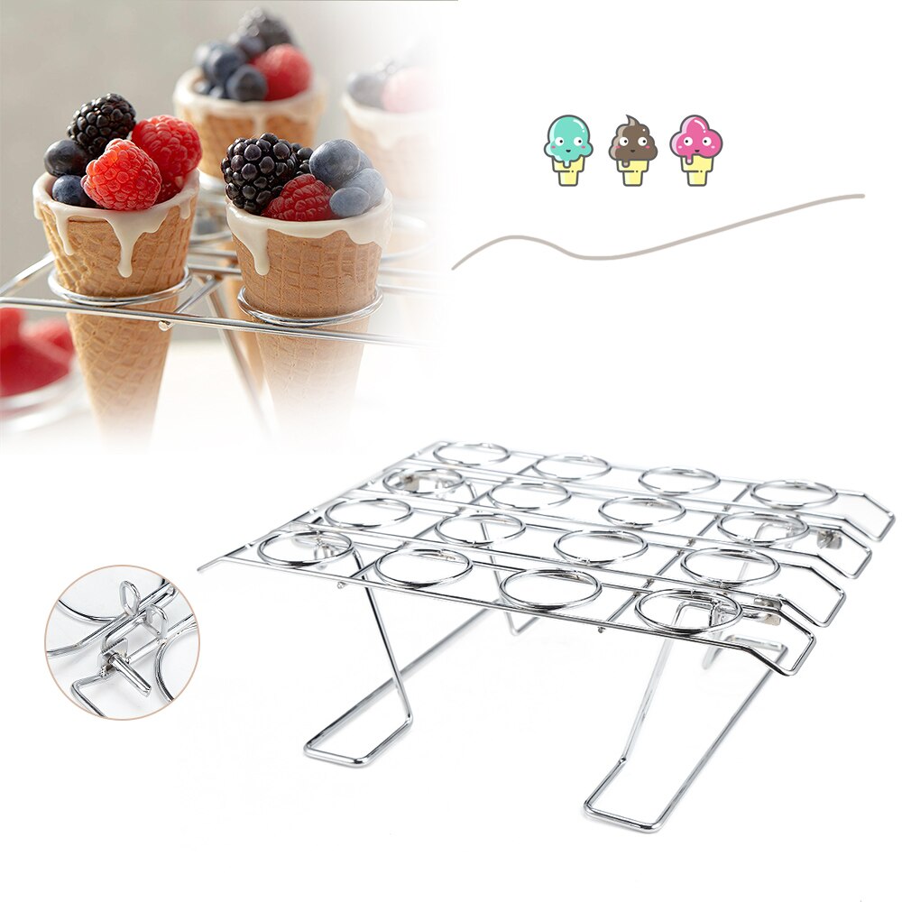 16 gaten Cupcake Bakken Rack DIY Koeling Rack Ijs ... – Grandado