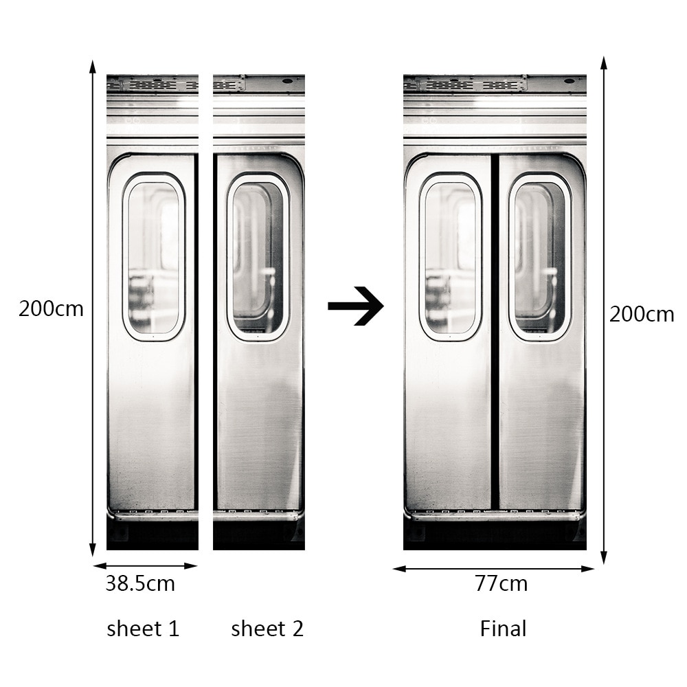 3D Imitation Subway Gate Door Stickers For Living ... – Grandado