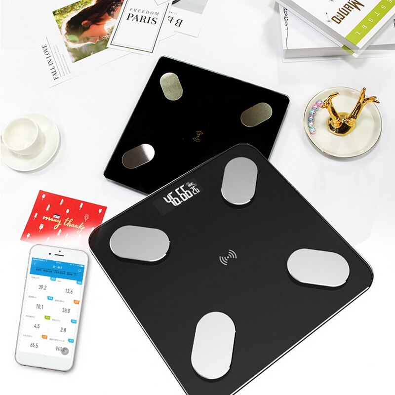 Báscula de grasa corporal, Monitor LCD Digital ina... – Grandado