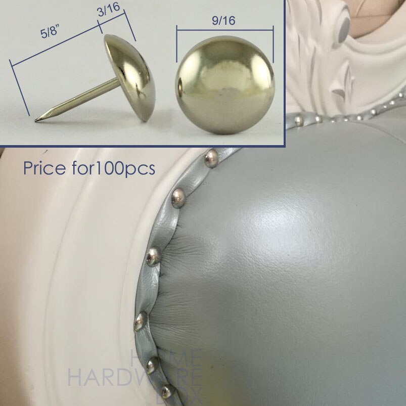 100 pcs silver upholstery tack decorative nail fur... – Vicedeal