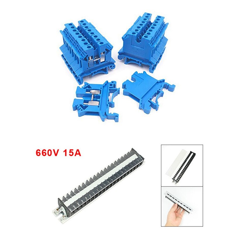 WSFS 660V 15A DIN Rail Base 20 Position Screw Term... – Vicedeal