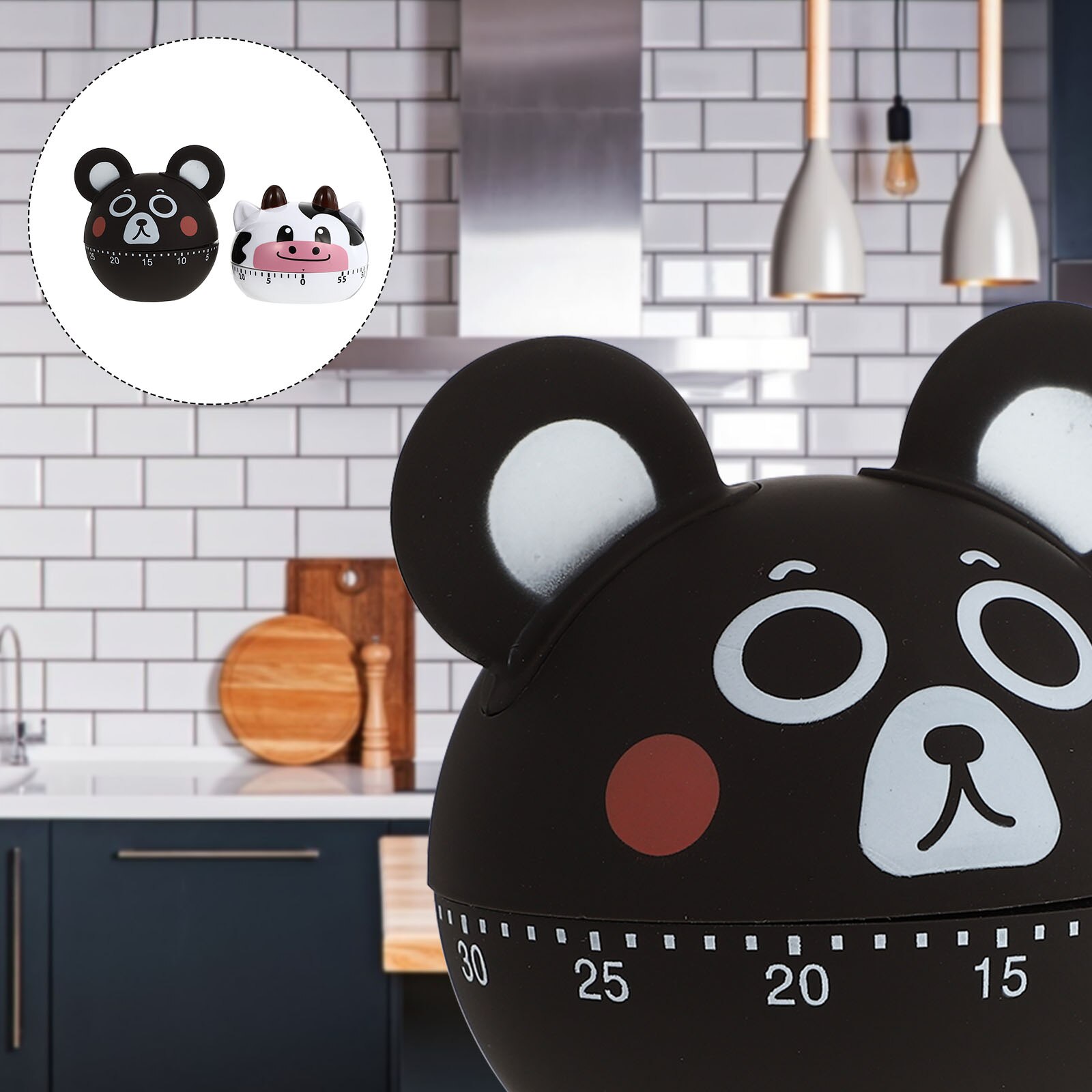 2 Pcs Cartoon Mechanical Timer Kitchen Cooking Tim... – Grandado