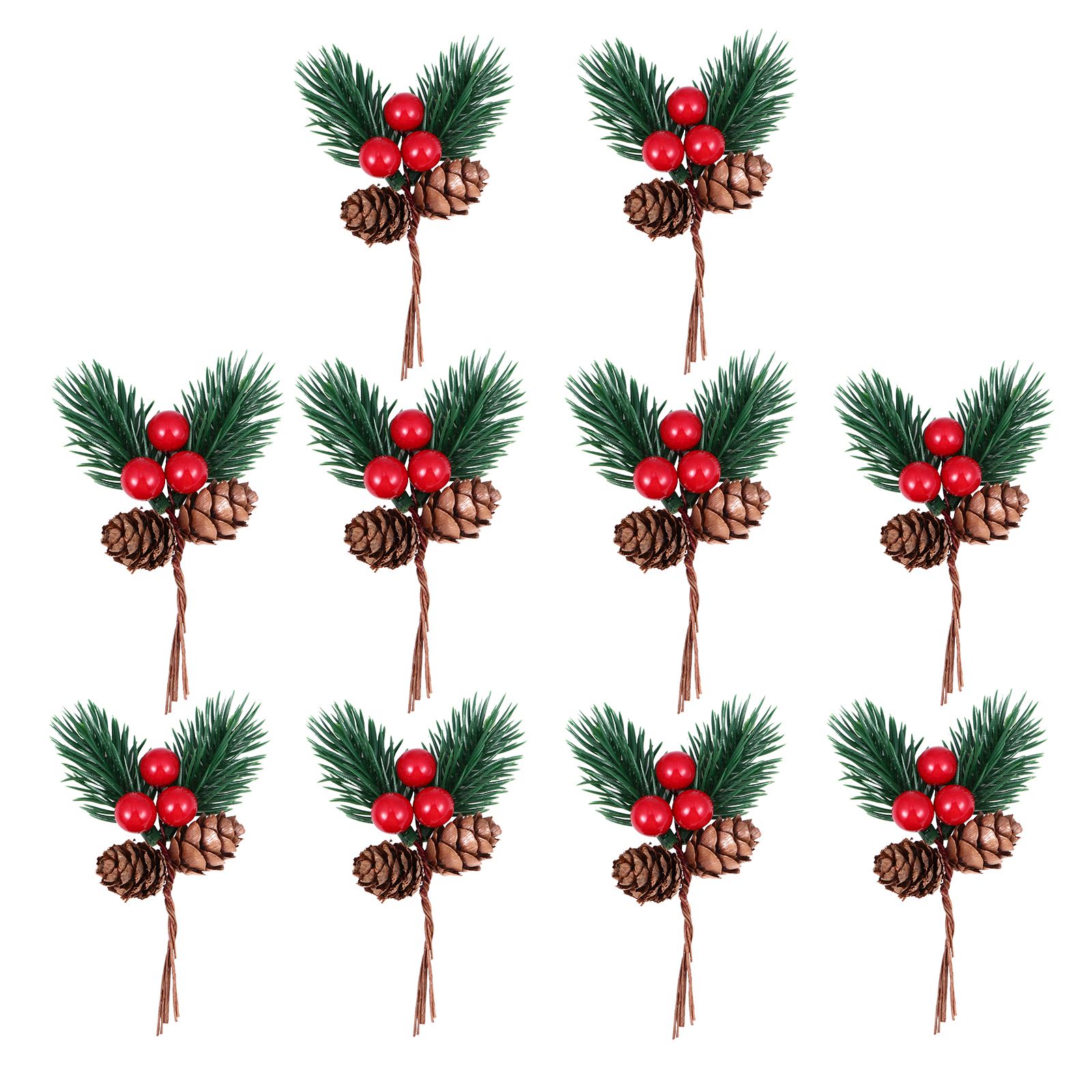 10Pcs Pine Picks Novelty Simulation Christmas Berr... – Grandado
