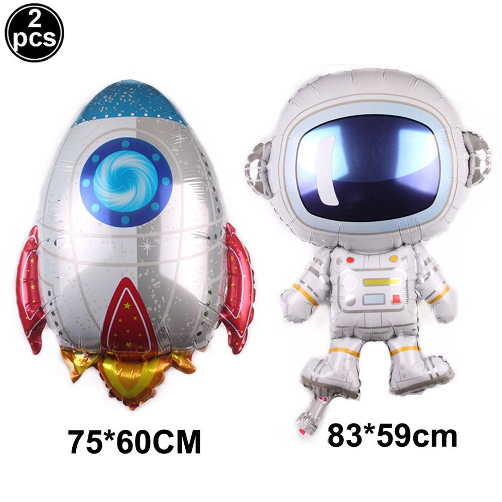 2pcs /Set Space Balloons Space Rocket Astronaut fo... – Grandado