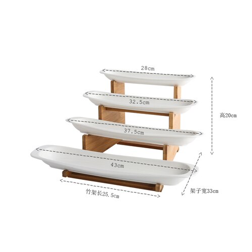 Modern ceramic display tasting tray restaurant com... – Vicedeal