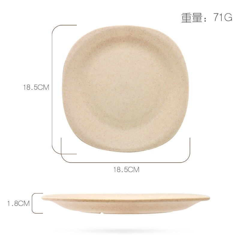 Pure Color Simple Wheat Straw Environmental Protec... – Vicedeal