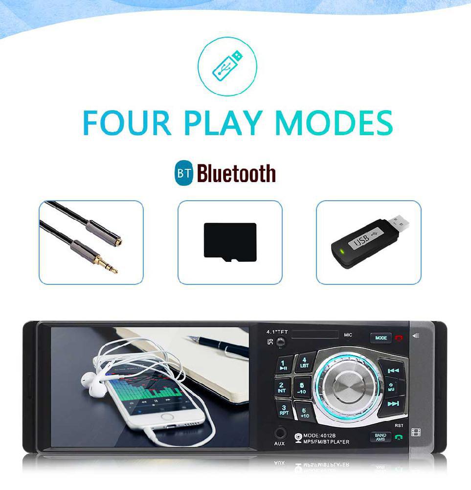 4.1Inches Vehicle-mounted MP5/MP4/MP3 Player Radio... – Grandado