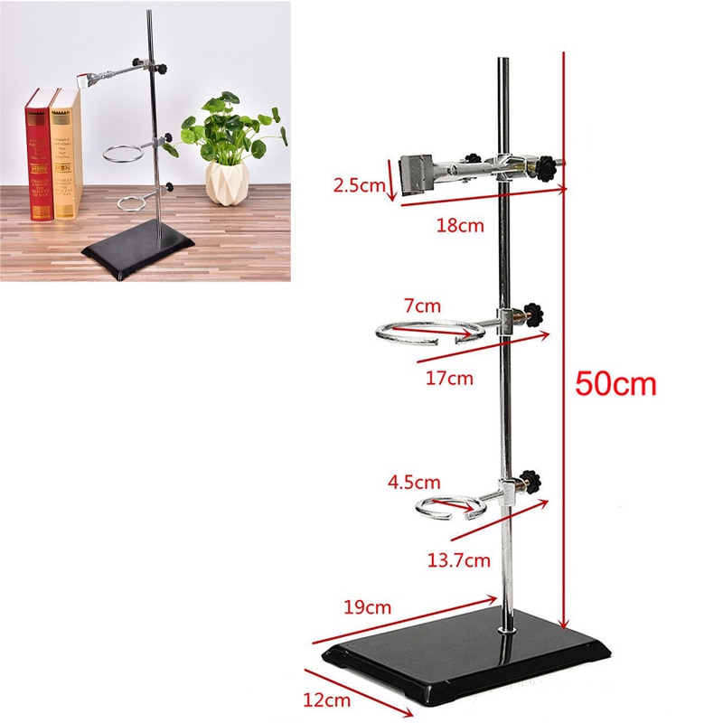 1 Set High Retort Stand Iron Stand 50CM With Clamp... – Vicedeal