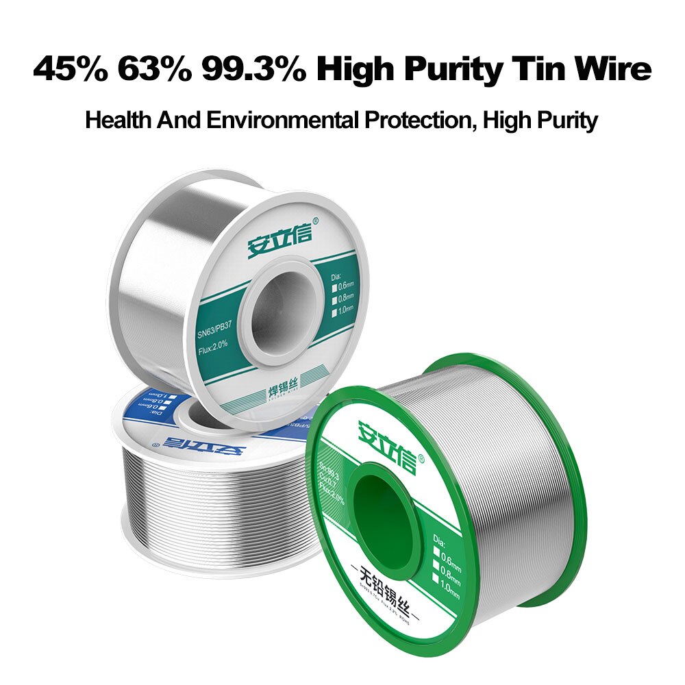High Purity 50g 0.6/0.8/1mm Lead-Free Tin Wire Con... – Vicedeal