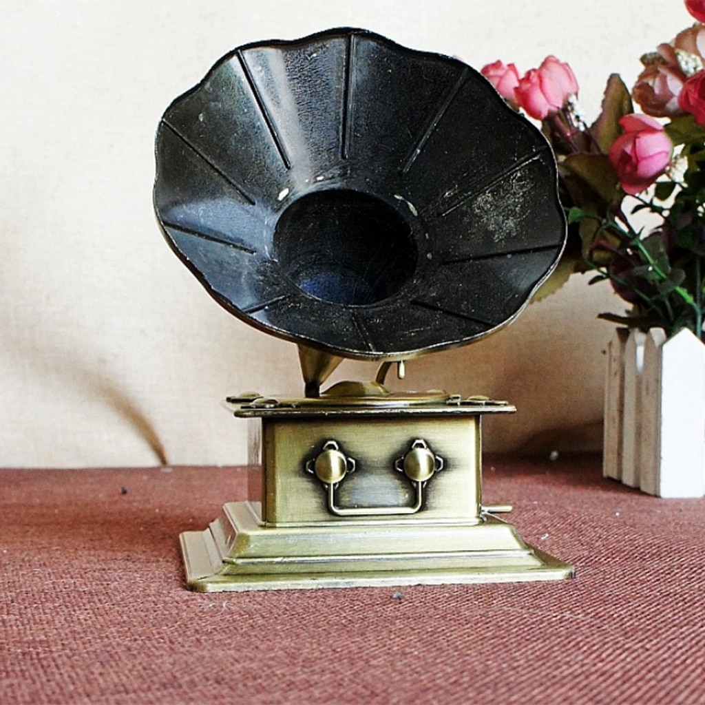 Vintage Retro Phonograph Craft Record Player Prop ... – Grandado