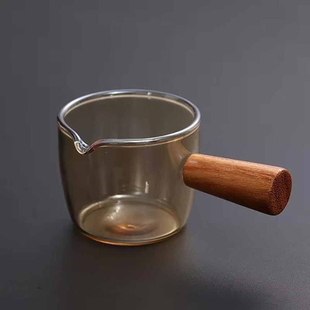 Thickened Wood Handle Espresso Measuring Glass Mea... – Grandado