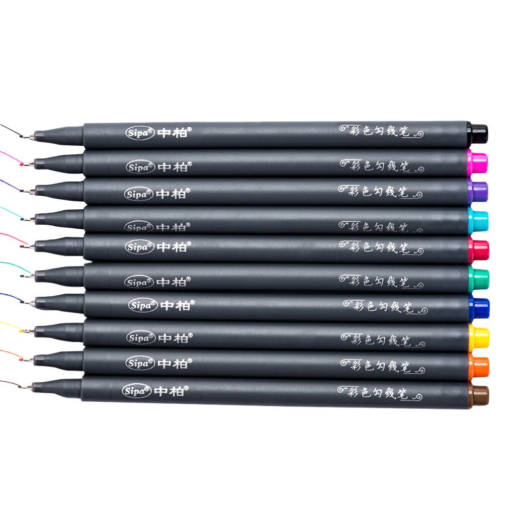 Kleur Pen Set 0.38mm Gekleurde Fine Liner Schets T... – Grandado