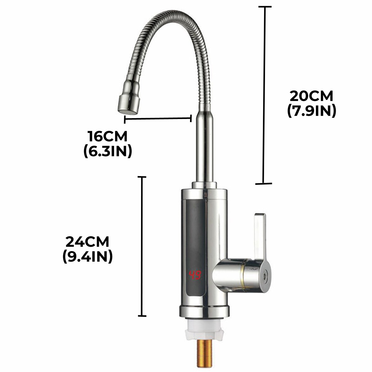 3000W Electric Instant Heater Faucet Tap LED Digit... – Grandado