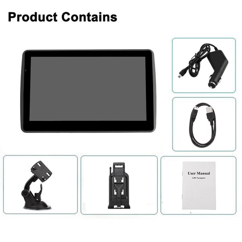 7 Inch Car Gps Navigator Capacitive Sn 8G 256Mb Mp... – Grandado