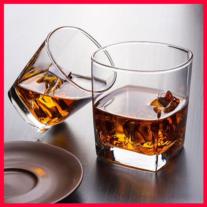 Originalitet gennemsigtigt glas whisky vinglas vas... – Vicedeal
