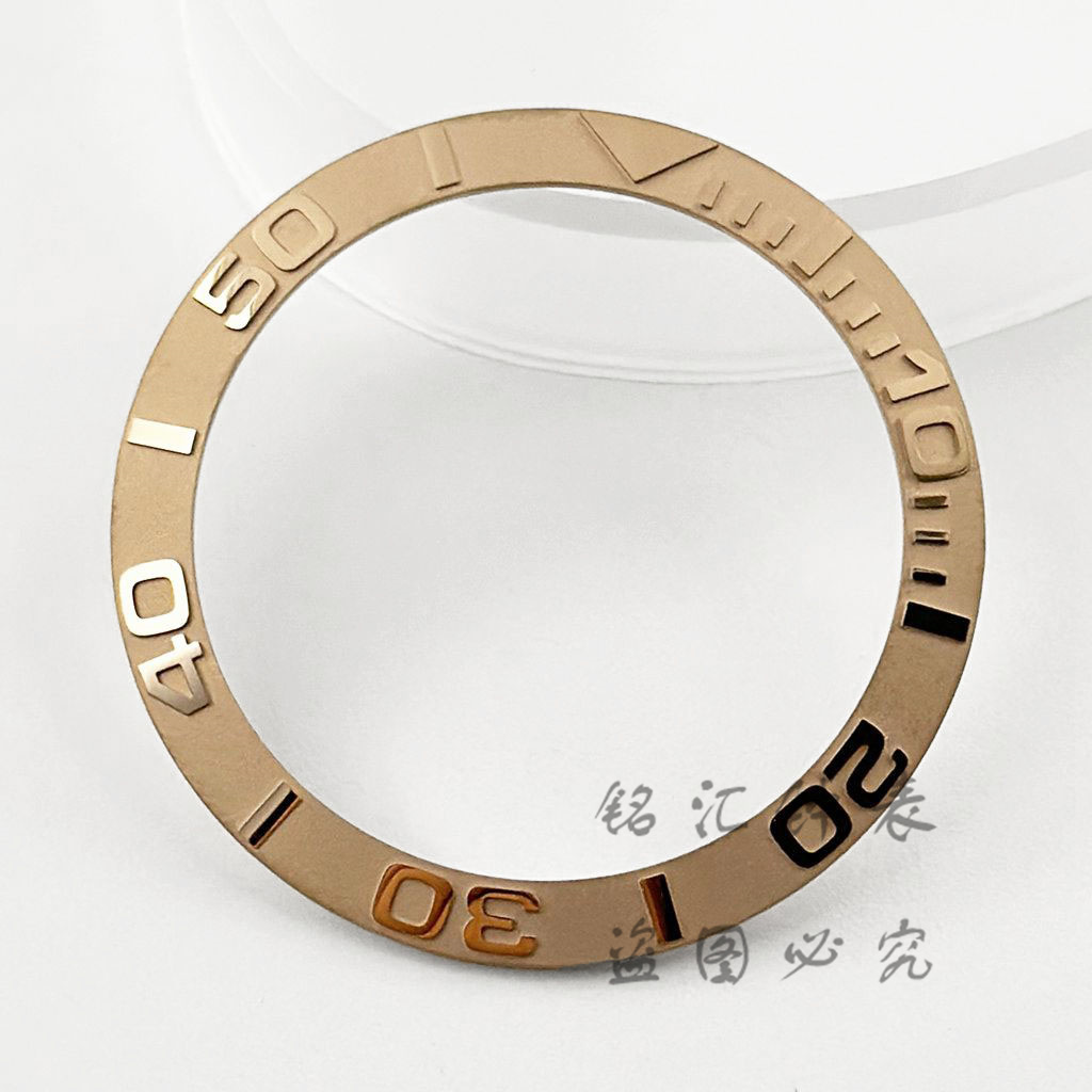 Sloping 38mm Gold Black Rose Gold Ceramic Bezel Wa... – Grandado