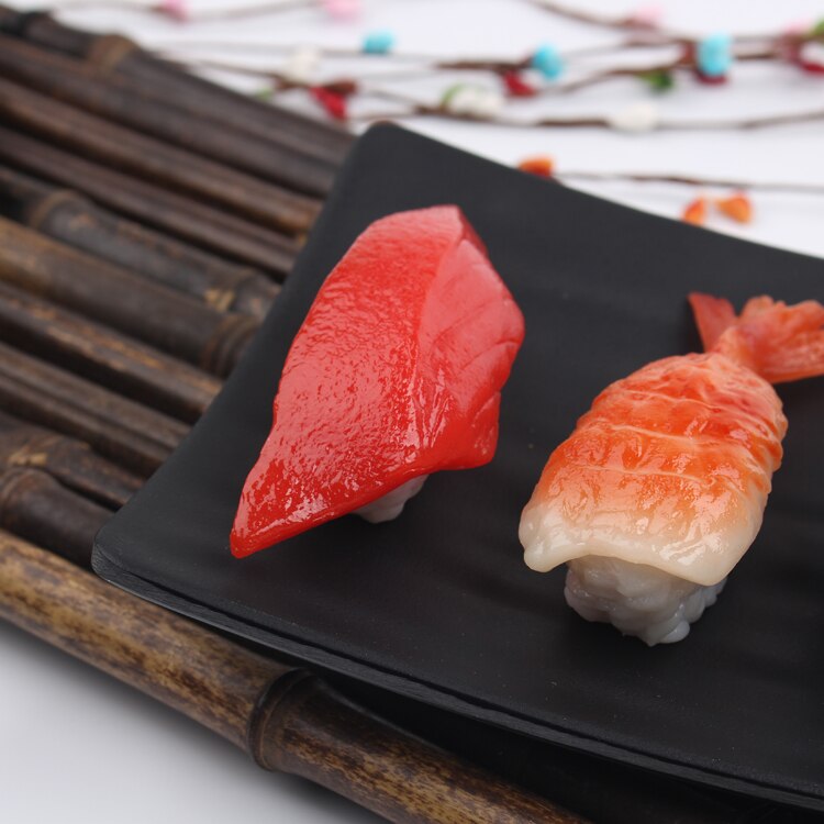 Plato Rectangular de porcelana negra para Sushi, p... – Grandado