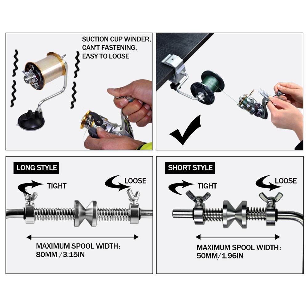Fishing Line Spooler With Clamp Fishing Reel Line ... – Grandado