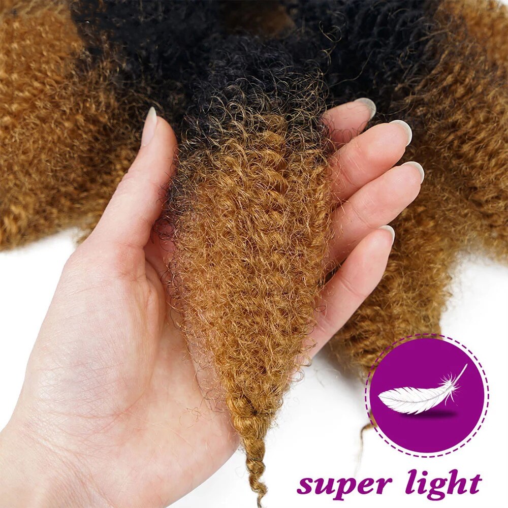 Youngther 8 Inch Afro Short Crochet Marley Braids ... – Vicedeal