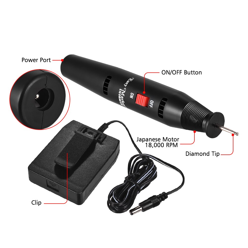 Portable Precision Electric Engraving Pen Engraver... – Grandado