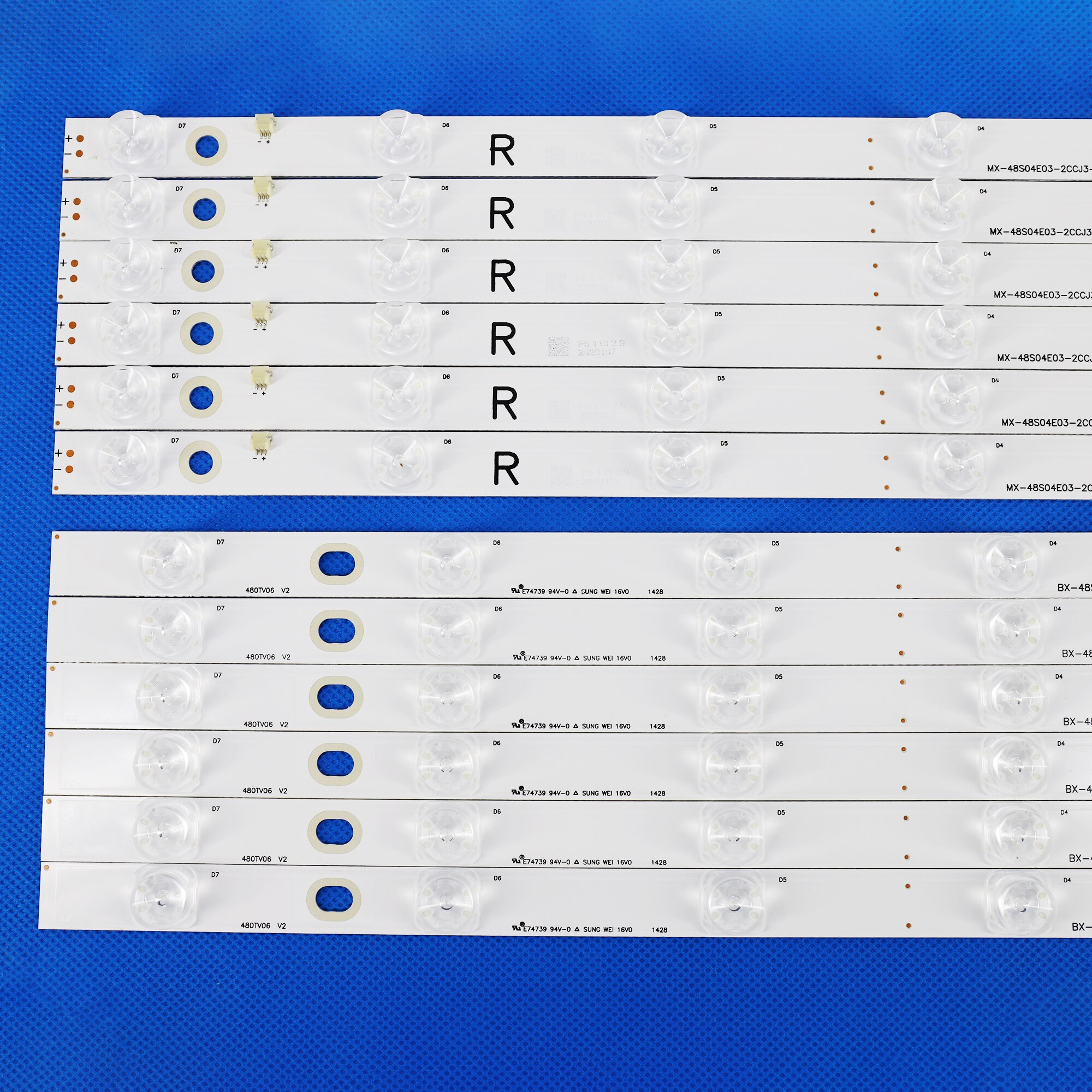 12 Stuks Led Strip 7 Lamp Voor Panasonic TX-48AX63... – Vicedeal