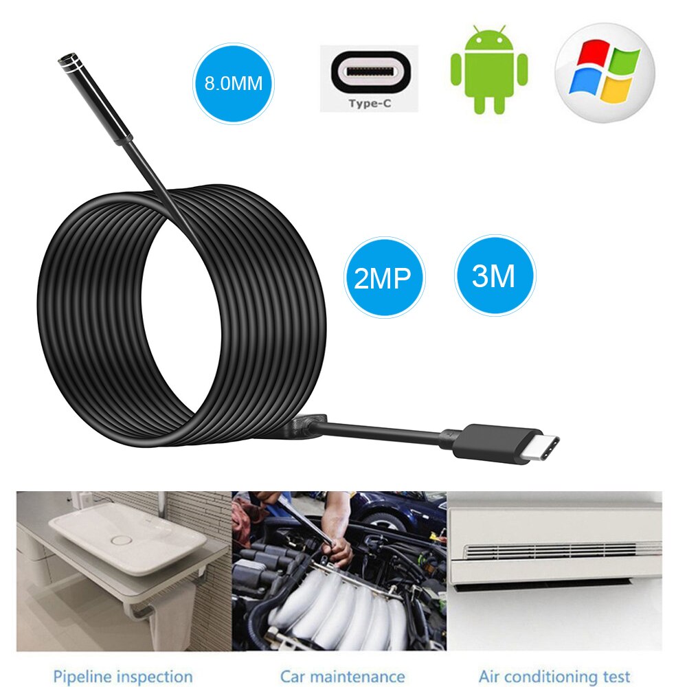 8mm 5.5mm 7mm Len Android HD USB Endoscope Camera ... – Grandado