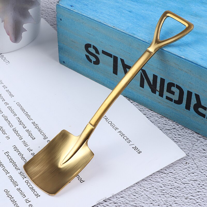 Kleine Mini 304 Rvs Spade Schop Koffielepel Strrin... – Grandado