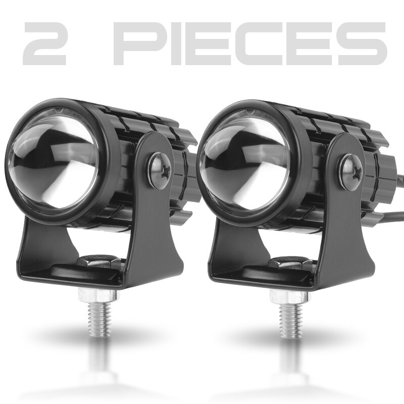 Motorcycle Spotlight Projector Lens Dual Color min... – Grandado