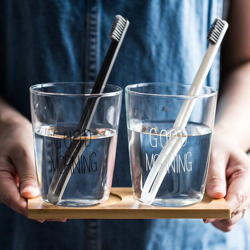 Moda criativa copo de vidro boca conjunto copo de ... – Grandado