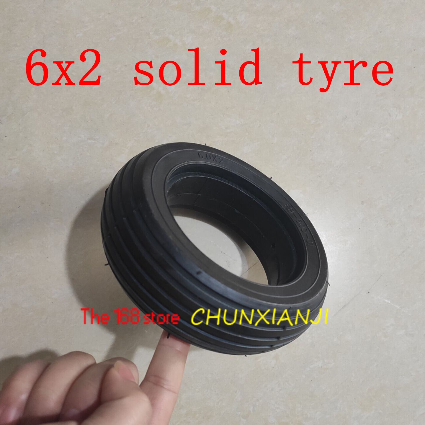 Size 6x2 Solid Wheel Tyre 6 Inch 6*2 Pneumatic Tir... – Vicedeal