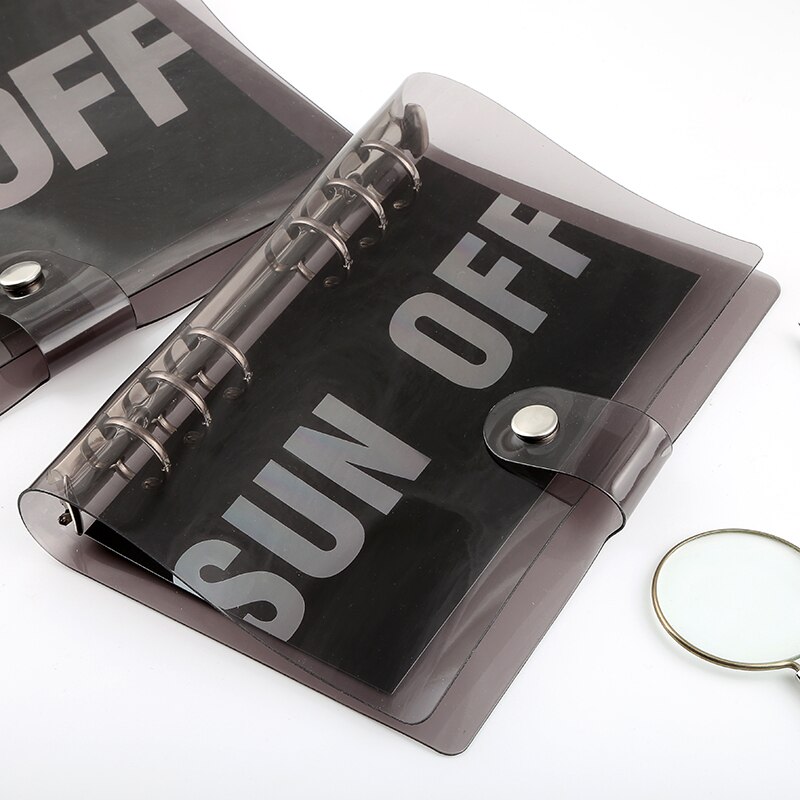 A6 A5 PVC Notebook Cover 6-Gat Ringband losbladige... – Vicedeal