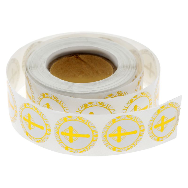 500pcs Religious Christian Cross Stickers with Gol... – Grandado