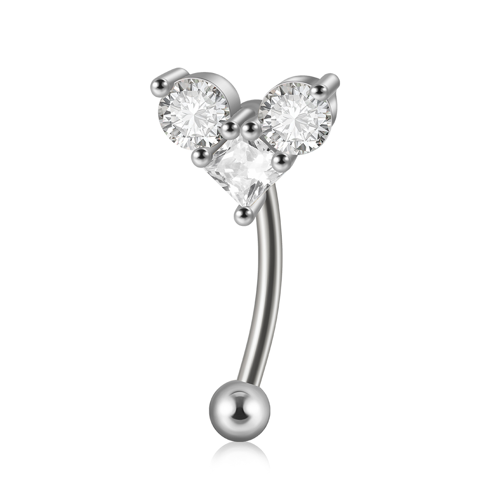 1pcs Crystal Flower Rook Piercing Stainless Steel ... – Grandado