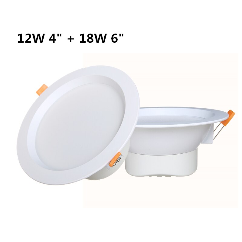 2 Pcs/lot 12W 18W LED Panel Down Lights 220V Round... – Vicedeal