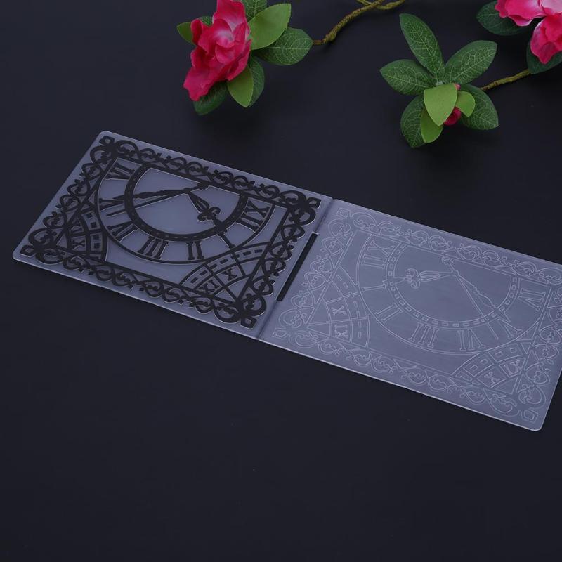 1pc Clock Scrapbooking Embossing Folder Template P... – Grandado