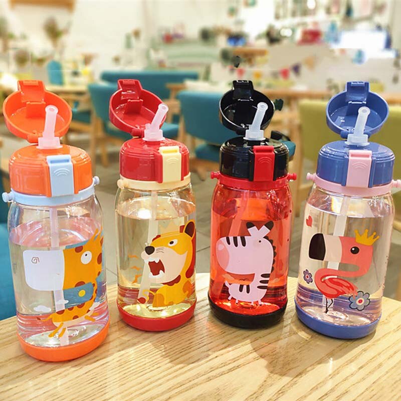 650ml Gesunde Kind Wasser Flasche Mit Stroh Kunsts... – Vicedeal