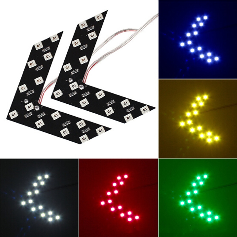 2 Pcs 14 SMD LED Arrow Panel Voor Auto Achteruitki... – Grandado
